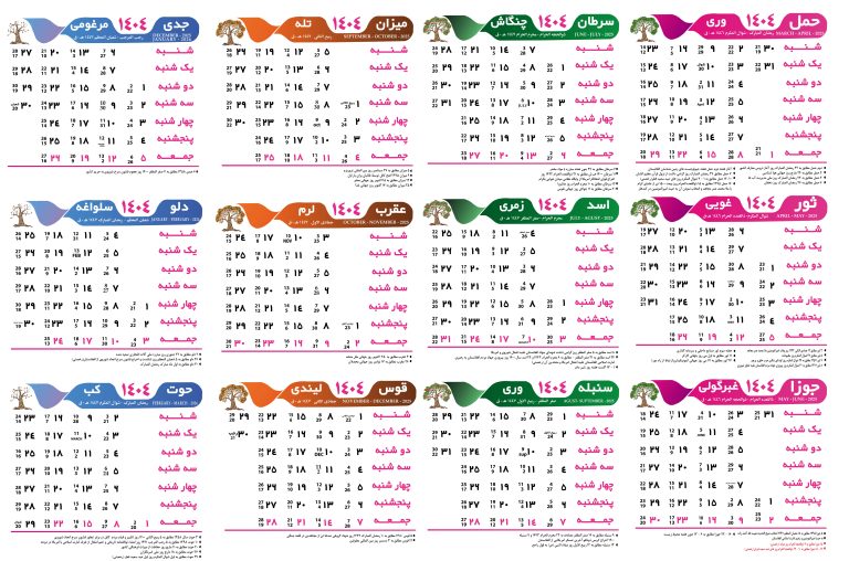 جنتری رسمی سال 1404 افغانستان – دانشنامه افغانستان